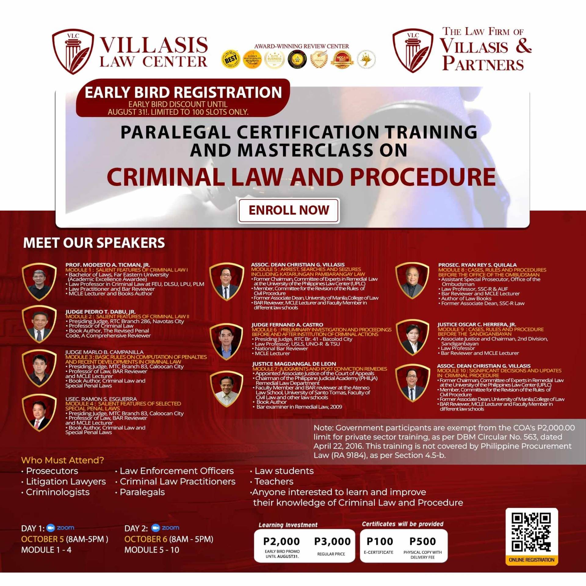 Villasis Law Center-Bar Review